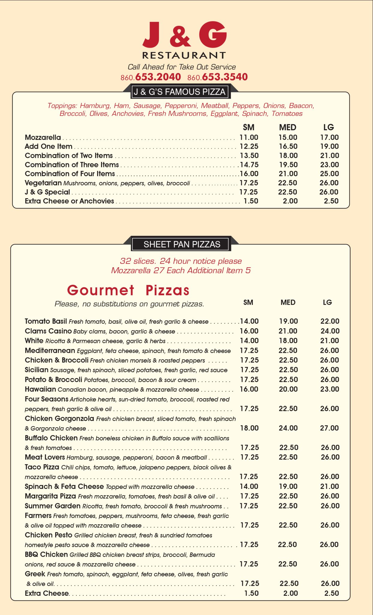 J&G Restaurant and Lounge in East Granby, CT - J&G Restaurant